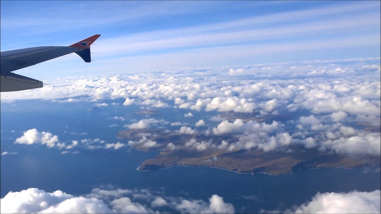Flying over the ocean Copenhagen - Faroe Islands - YouTube