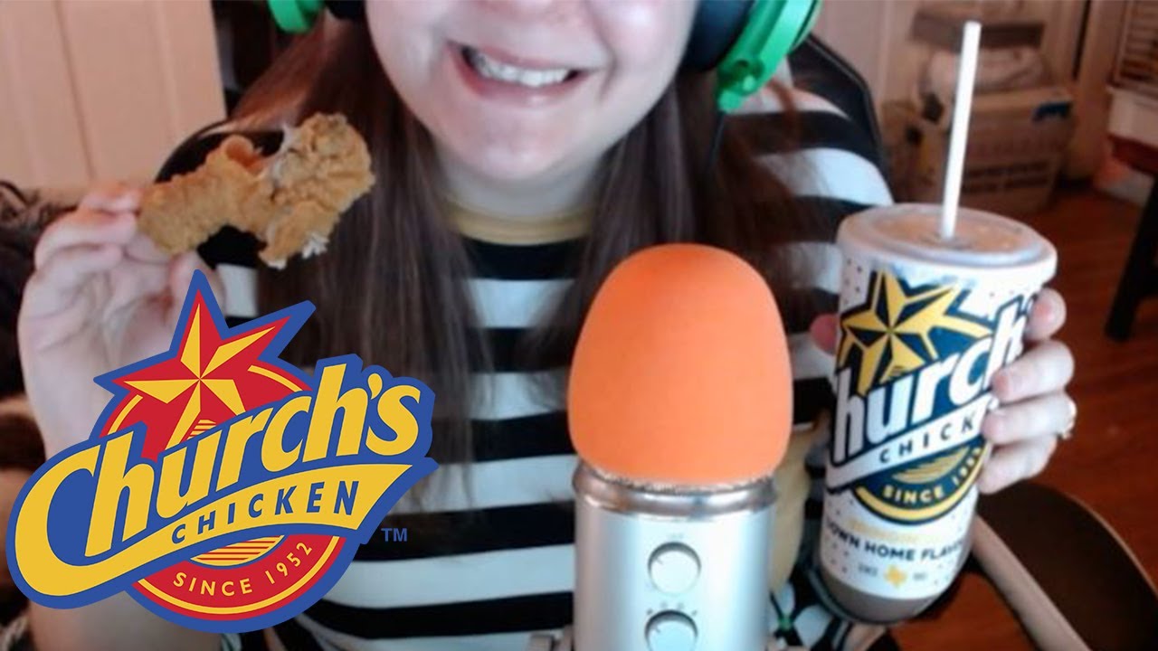 ASMR Church's Chicken | 3 Piece Fried Chicken | Relaxing Eating Sounds ...