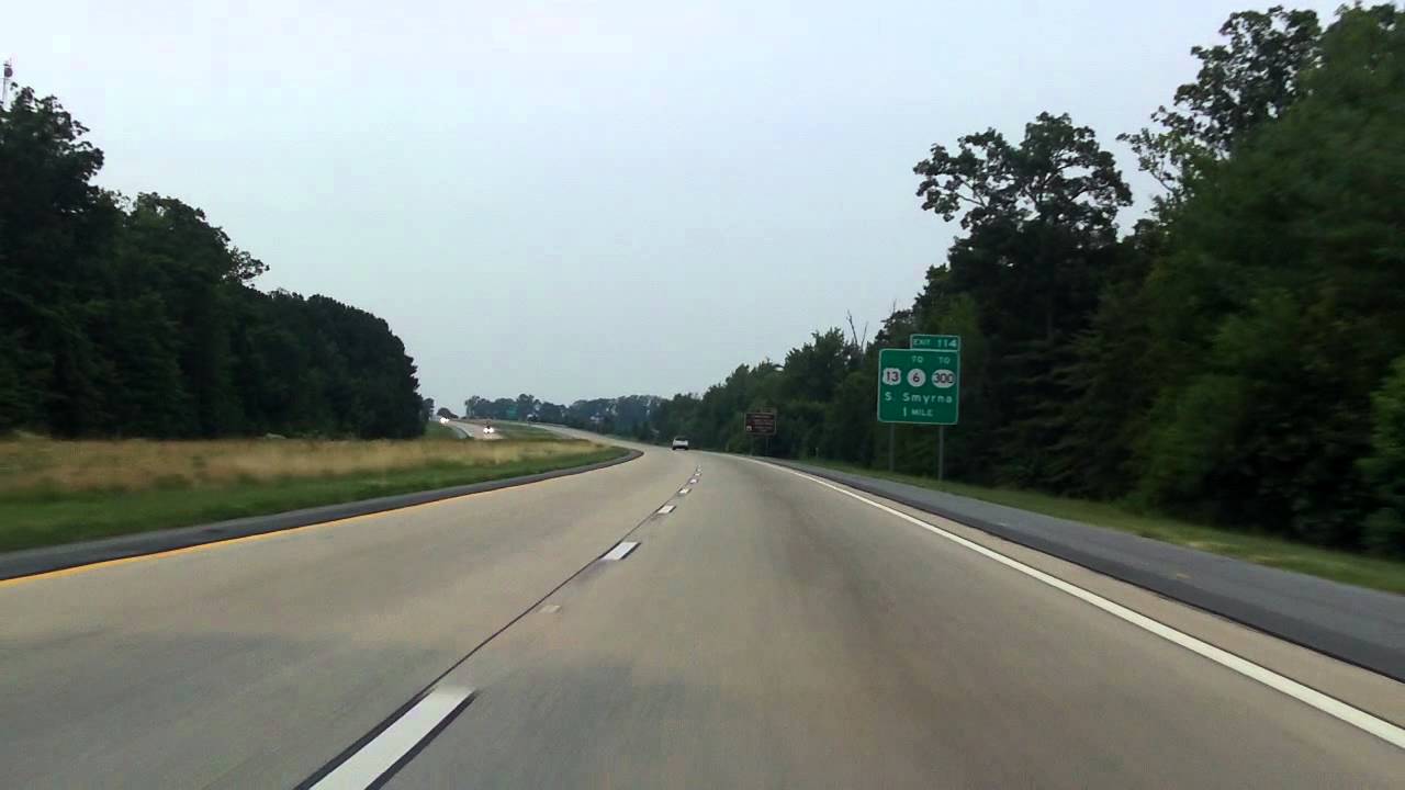 DE 1 (Exits 104 to 119) northbound - YouTube