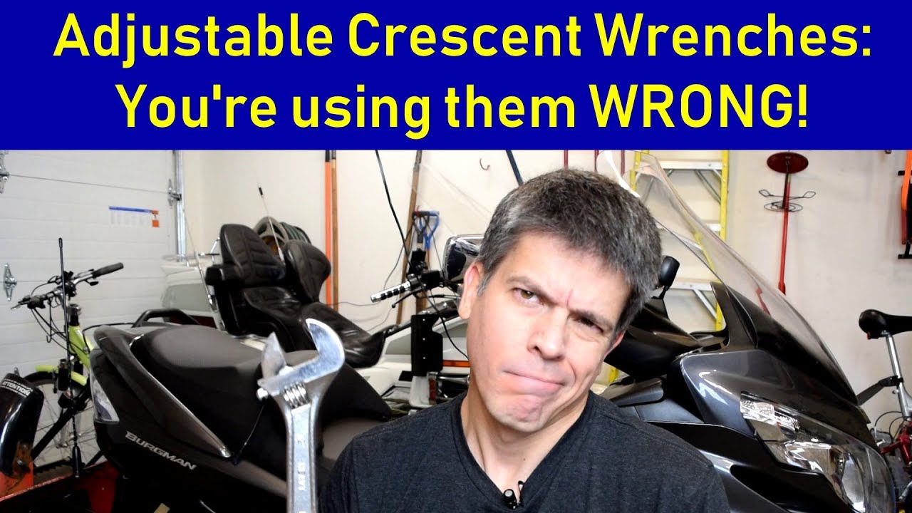 Adjustable crescent wrenches: You're using them wrong! (probably) - YouTube