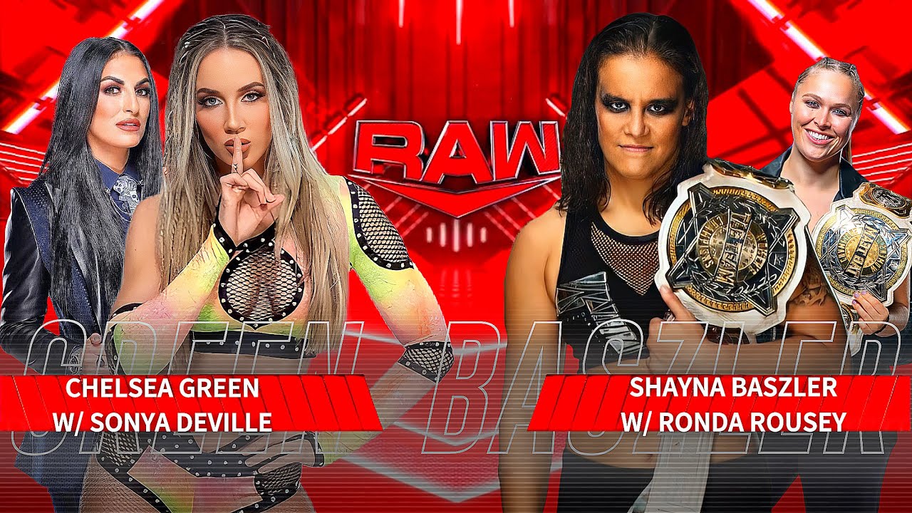 WWE 2K22 Monday Night Raw- Chelsea Green W/ Sonya Deville VS Shayna ...