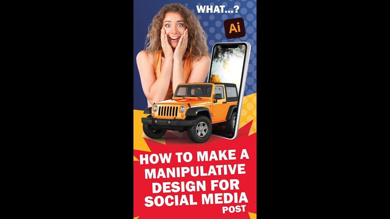 How to Make a Manipulative Design for Social Media Posts in Illustrator ...