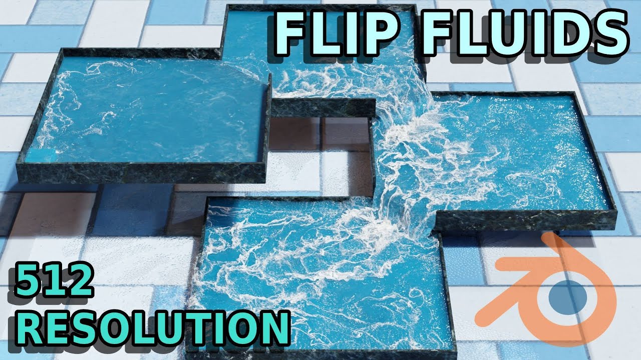 Flip Fluids 512 Resolution 3 Million Foam Particles - YouTube