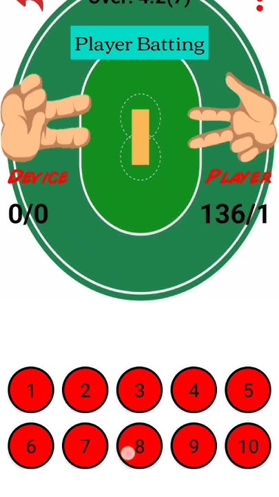 hand cricket game - YouTube