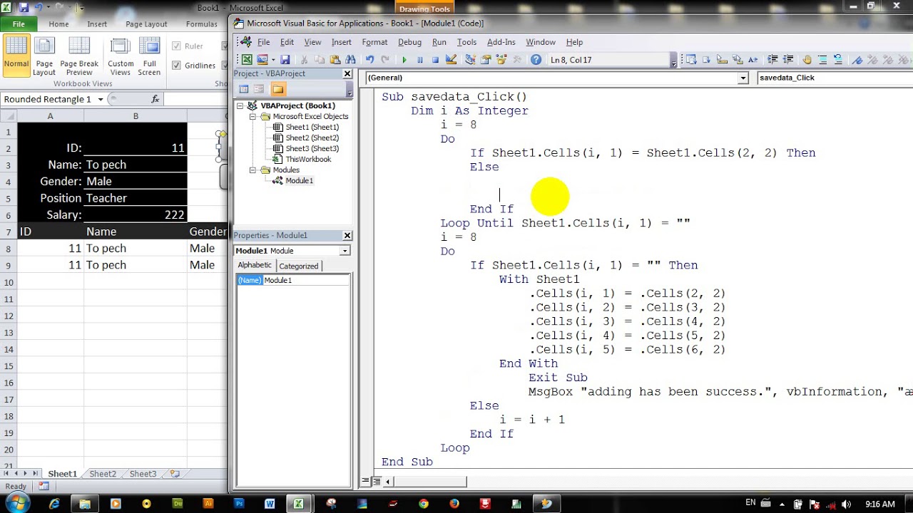 Clear and Duplicate id excel khmer code - YouTube
