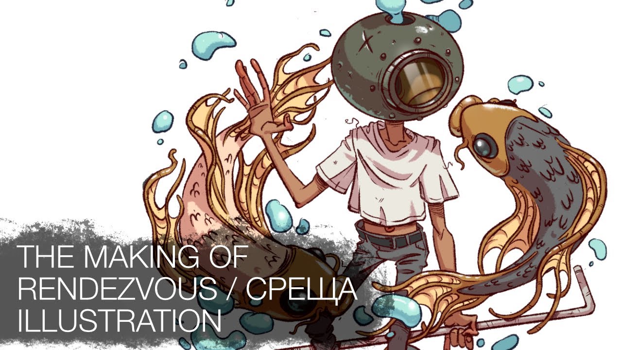 Let's Draw - The Making of Rendezvous Illustration Part 1 ( Digital ...