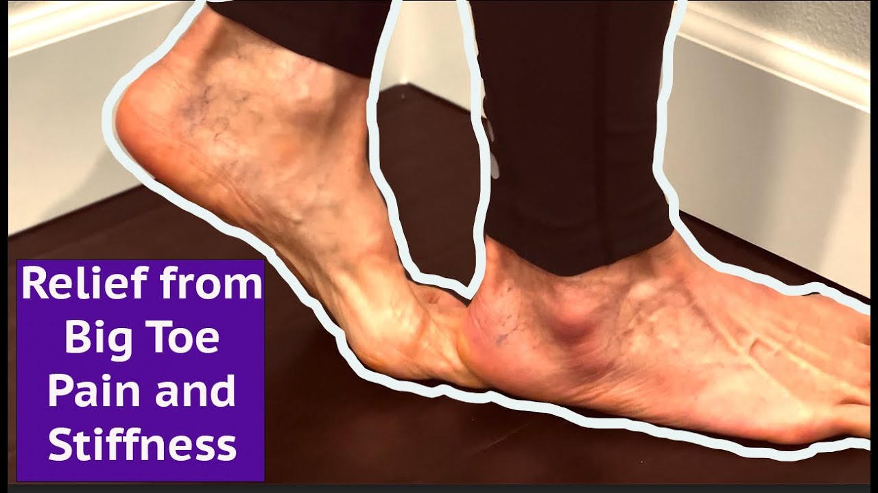 new back tips - big toe pain and stiffness relief - YouTube