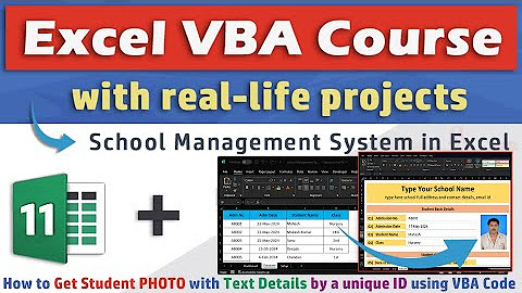 New Excel + VBA Crash Course for Create Complete School Management System in Excel - YouTube