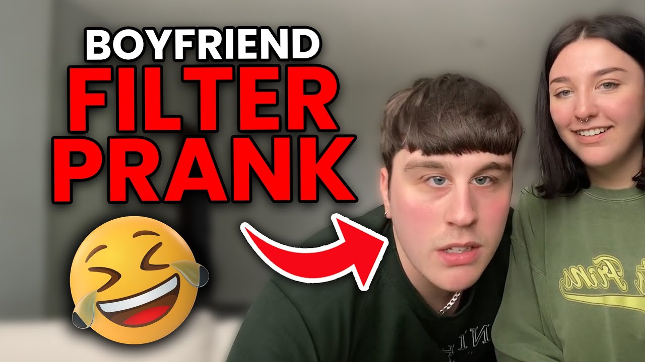 Pranking Boyfriend With Eye Distance Filter 😂 - YouTube