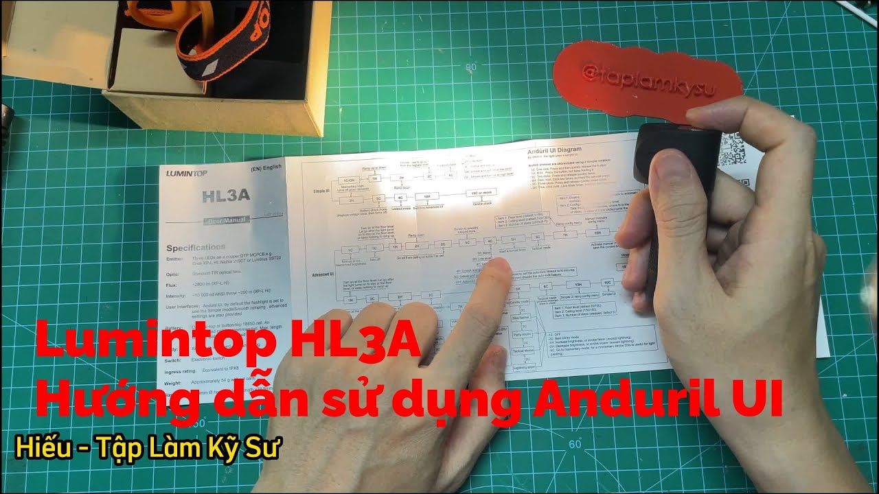 Lumintop HL3A - review và hướng dẫn sử dụng đèn | Hiếu - Tập Làm Kỹ Sư ...