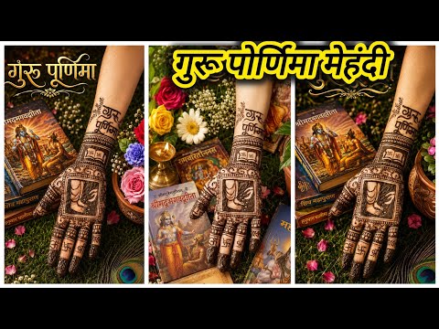 Guru Purnima Special Mehndi Design 2026 🙏 | Easy & Beautiful Front Hand Mehndi Design