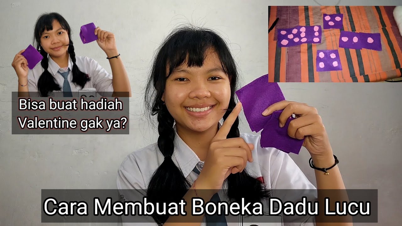Cara buat Boneka Dadu dari Kain Flanel - YouTube