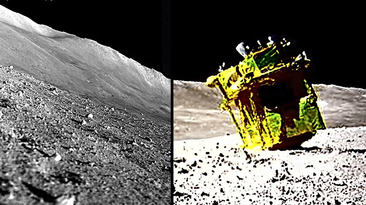 Shioli Lunar Crater Landscape revealed by JAXA's SLIM Moon Rover and ...