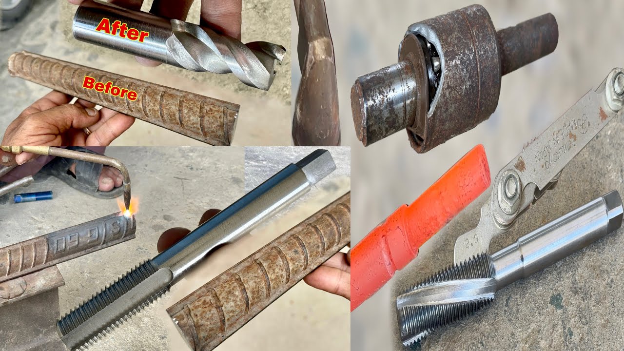 A three amazing thread a cutting tools making on lathe | Hand thread ...