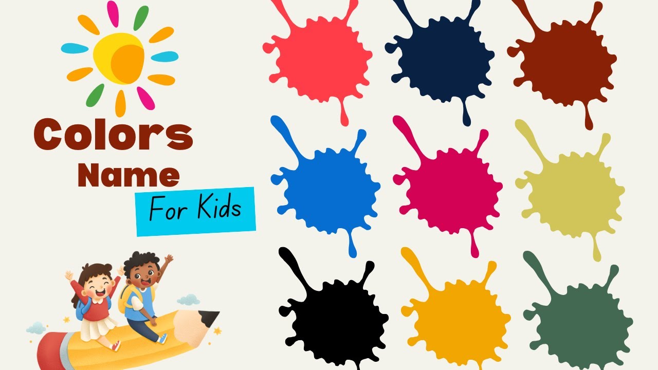 Colors Name | Name Of Colors With Picture | Educational Video For ...