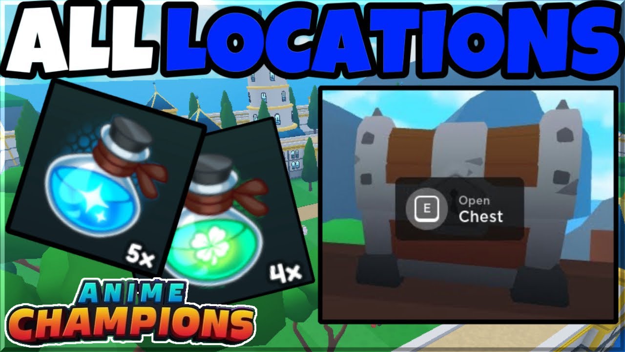 ALL NEW CHEST LOCATIONS in Anime Champions Simulator - YouTube