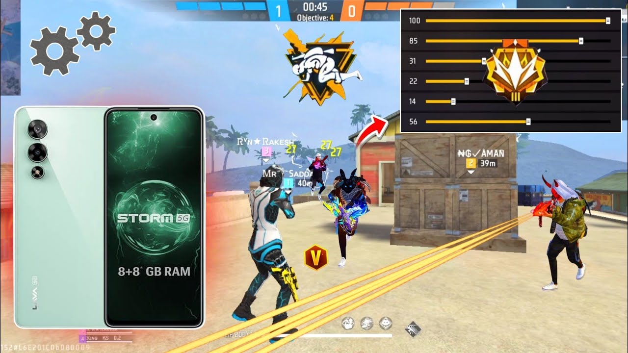 Lava Storm Free Fire Headshot Sensitivity⚡Settings | New lava storm ...
