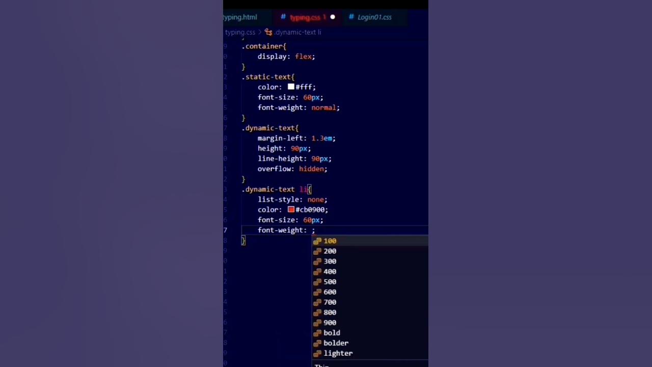 Typing Text Animated Html Css Html Coding Css Youtube