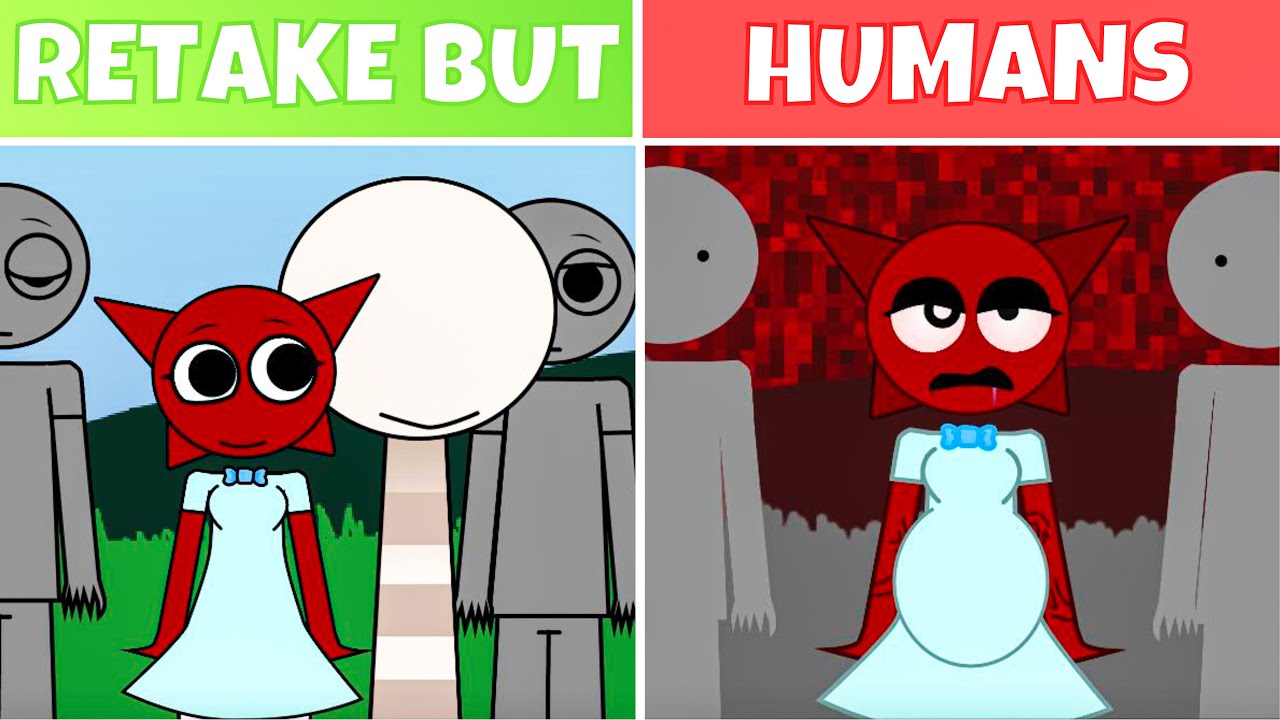 Sprunki Retake New Human | Normal And Horror Version (NEW MOD) - YouTube