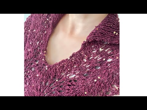 PULLU IŞILTILI AJUR KAZAK   ( KARNIBAHAR MODEL)
