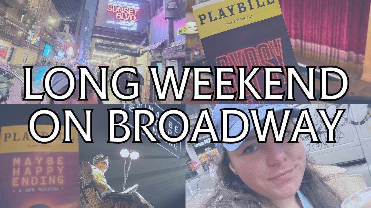 LONG WEEKEND IN NYC SEEING BROADWAY SHOWS | katiefornia - YouTube