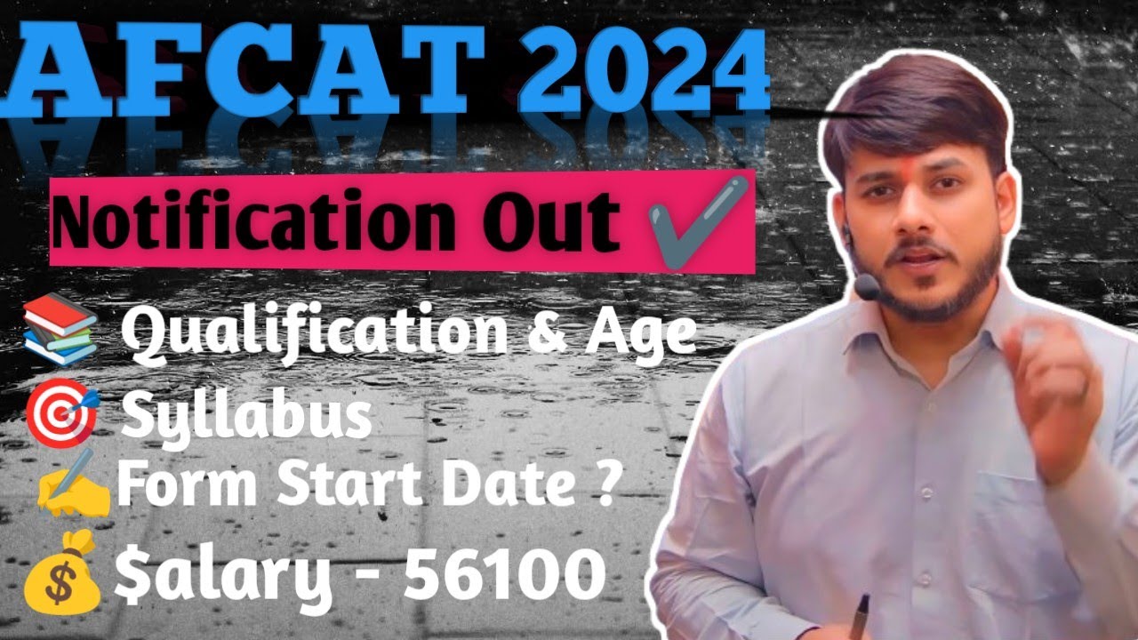 AFCAT 2024 Notification Out🎯 ll #afcat #mahisir #newvacancy2024 # ...