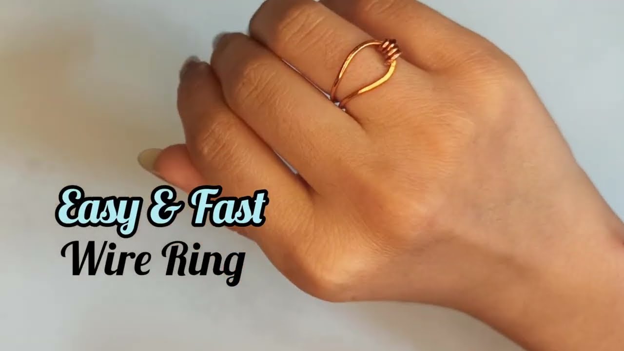 Easy Wire Ring - minimal beginner friendly wire ring - YouTube