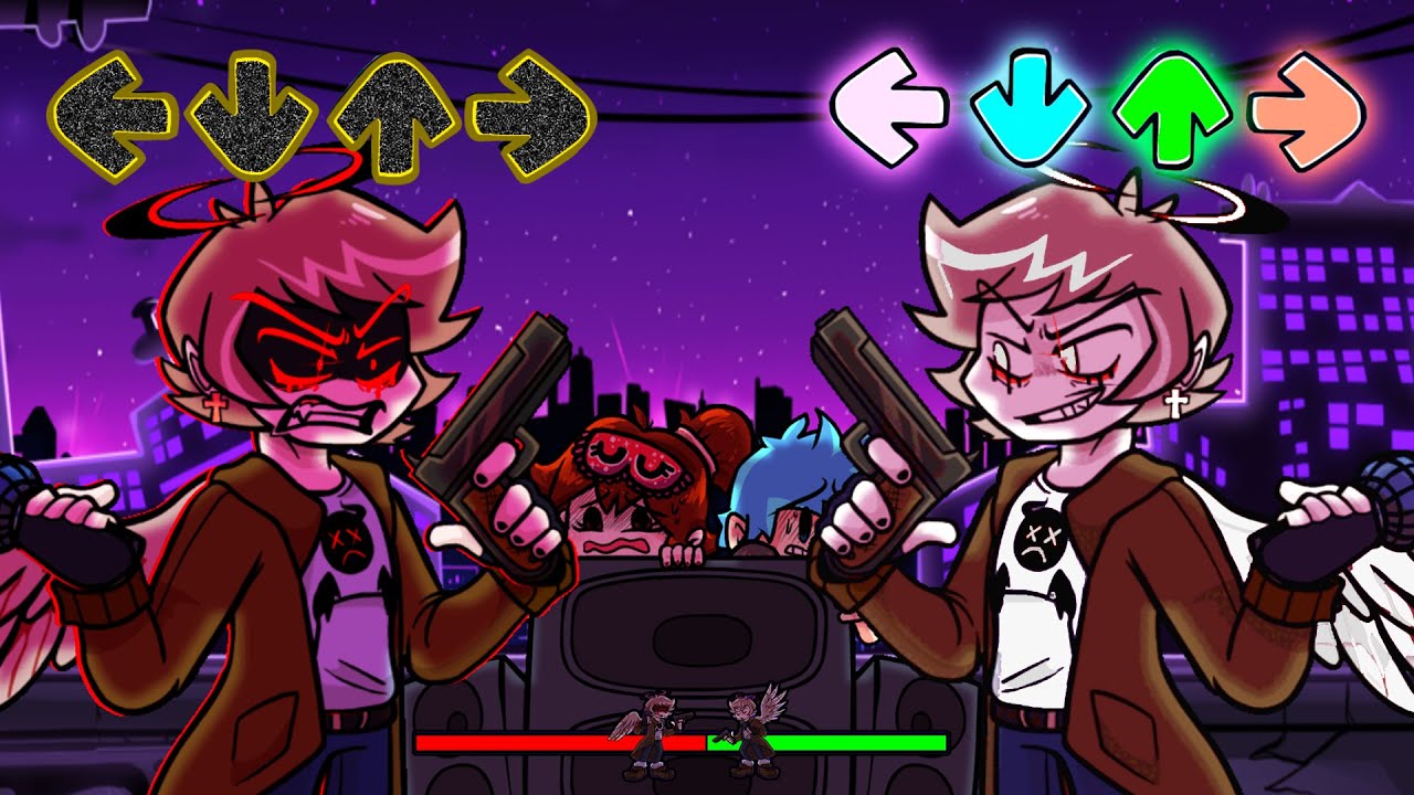 Friday Night Funkin' VS Fallen Angel - Falling Down - FNF Mod - YouTube