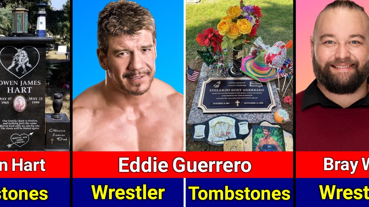 Tombstones of WWE Wrestlers Who Died - YouTube