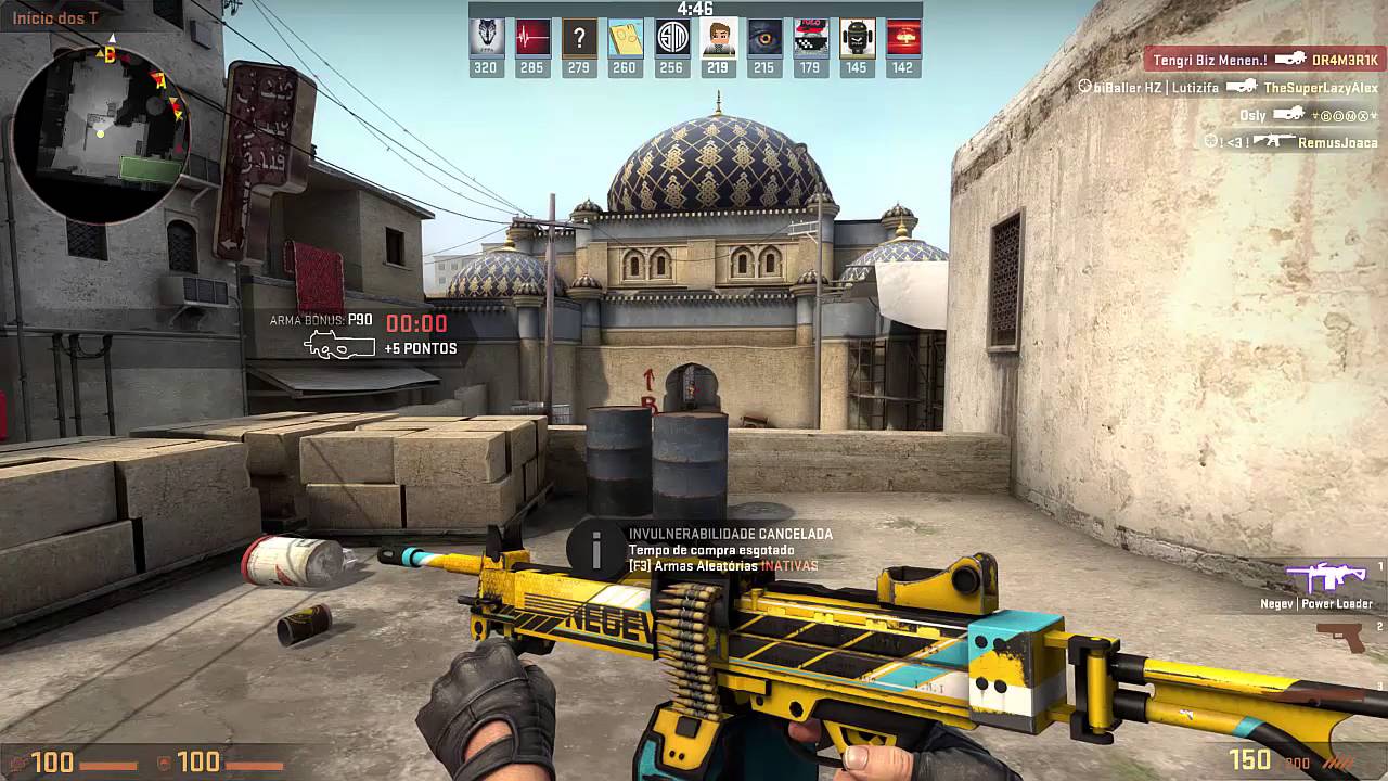 CS GO DEATHMATCH WITH NEGEV:POWER LOADER - YouTube