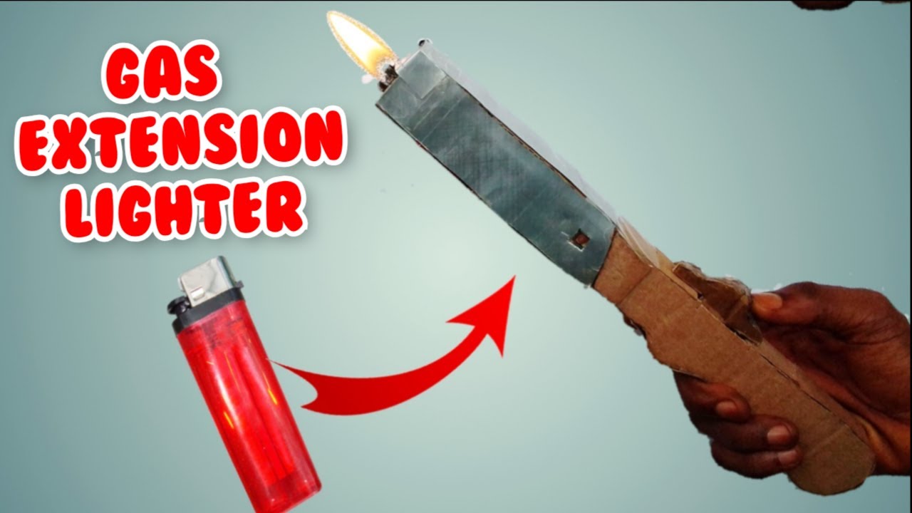 How to make a Gas Extension Lighter 🔥🔥 at Home || Diy lighter hacks ...