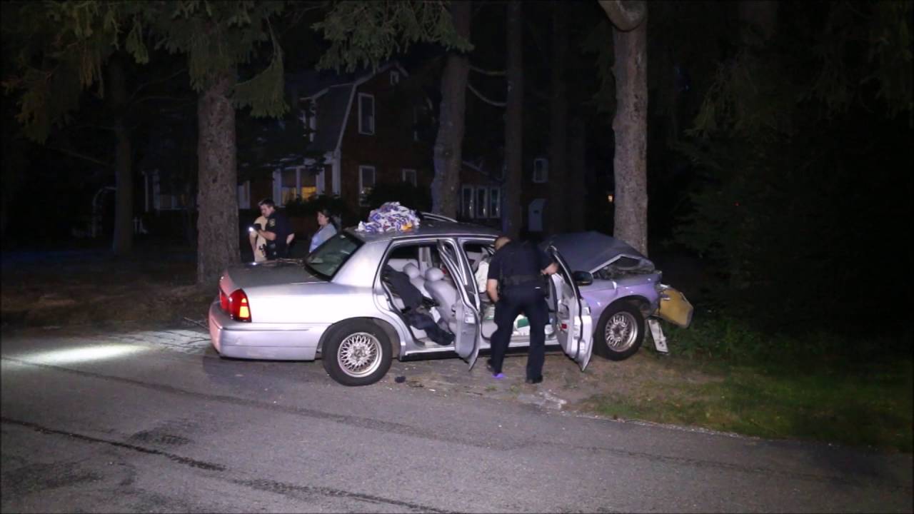 Two taken to CCH after car wraps around tree drug paraphernalia found ...