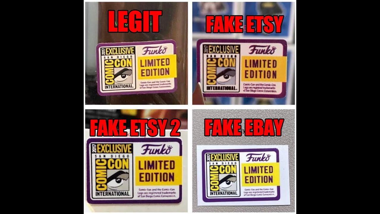 Funko Pop Legit Guide "Real Vs Fake": SAN DIEGO COMIC CON 2017 (SDCC ...