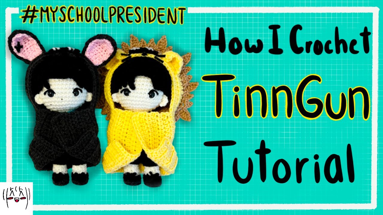 Tinn & Gun Quick Rundown Crochet Tutorial! #myschoolpresident - YouTube