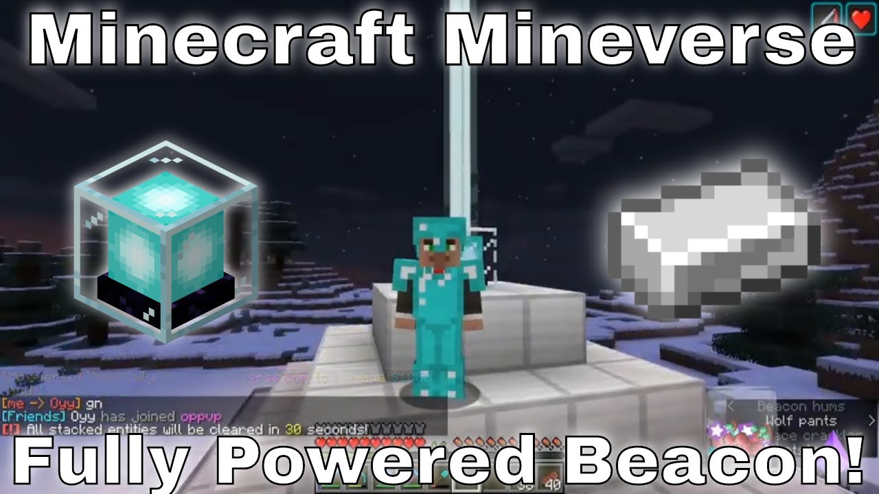 Minecraft | Mineverse | Fully Powered Beacon! - YouTube