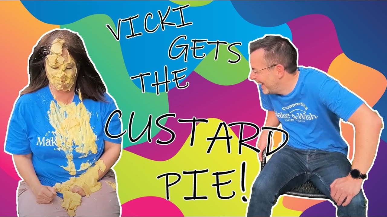 Vicki gets a custard pie to the face! FRIDAY FORFEITS - YouTube