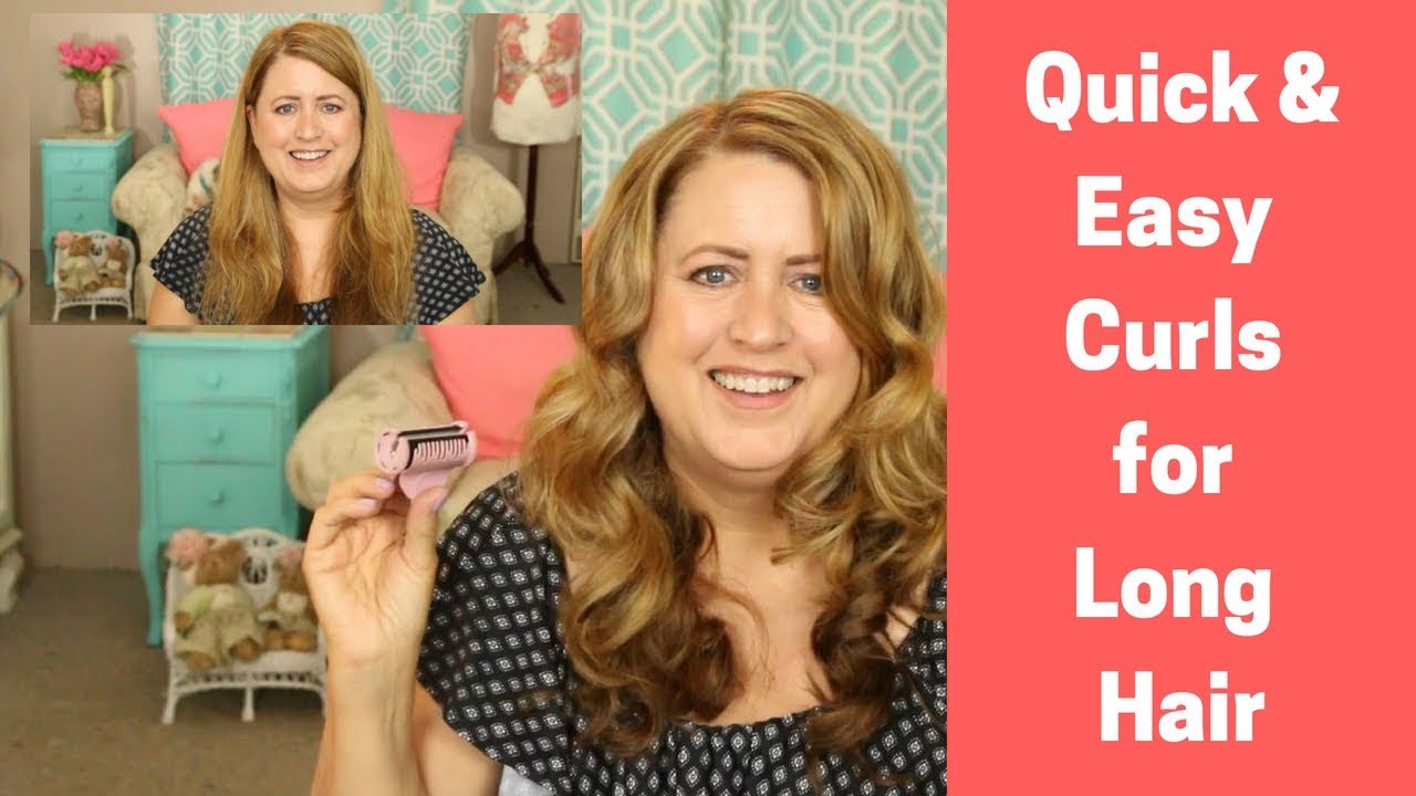 Quick & Easy Curls for Long Hair - YouTube