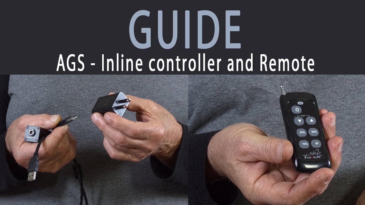 AGS guide: In-line controller, remote and battery check. - YouTube