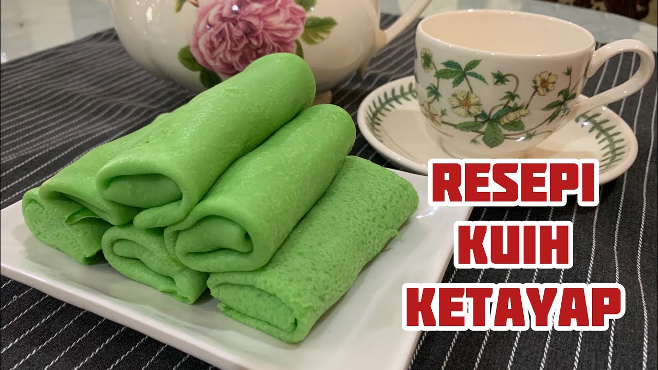 Cara buat kuih ketayap inti kelapa | kuih lenggang | kuih tradisional ...
