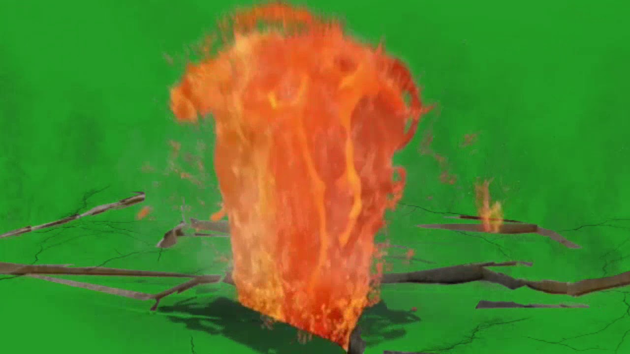 lava green screen - YouTube