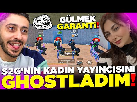 S2G'NİN KADIN YAYINCISINI GHOSTLADIM !! BÖYLE BİR PUSU YOK 😂  PUBG MOBİLE