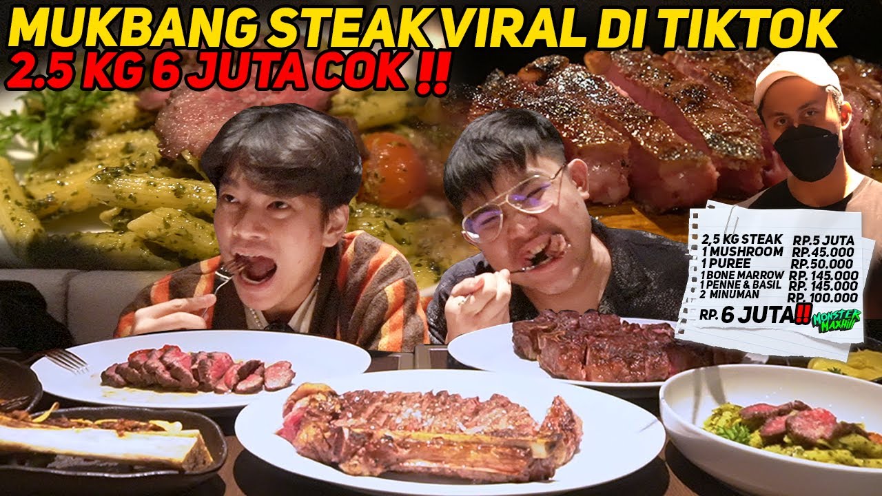 KALI INI UDH TERLALU GILA COK ‼️ MUKBANG STEAK 2.5 KG YG LAGI VIRAL DI ...