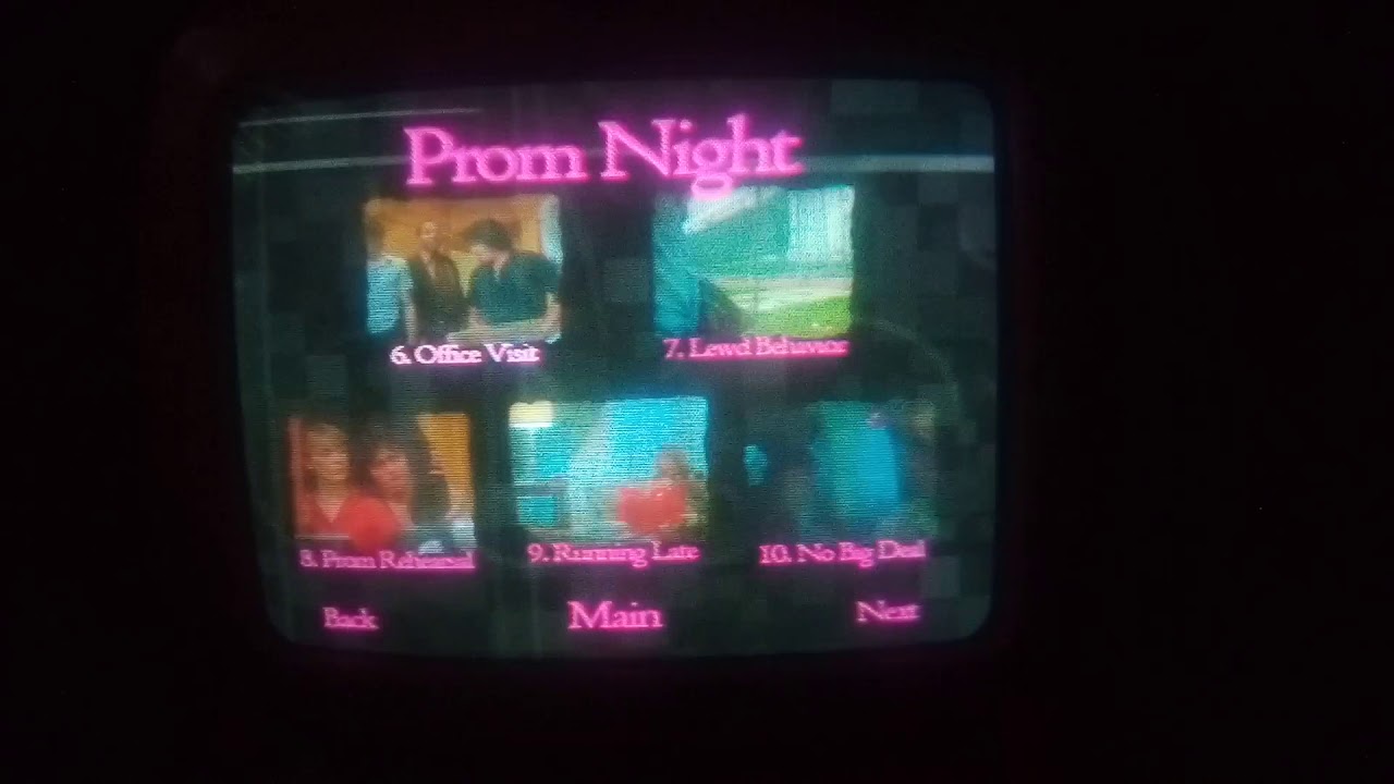 Prom Night/The Nurse DVD Menu - YouTube