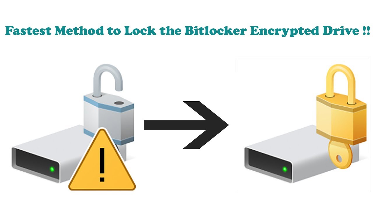 {fastestmethod}lock Bitlocker Drive Without Restart 🔥🔥 Youtube