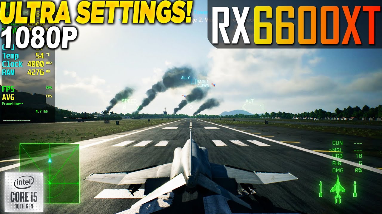 Ace Combat 7 RX 6600 XT - 1080p Ultra, - YouTube