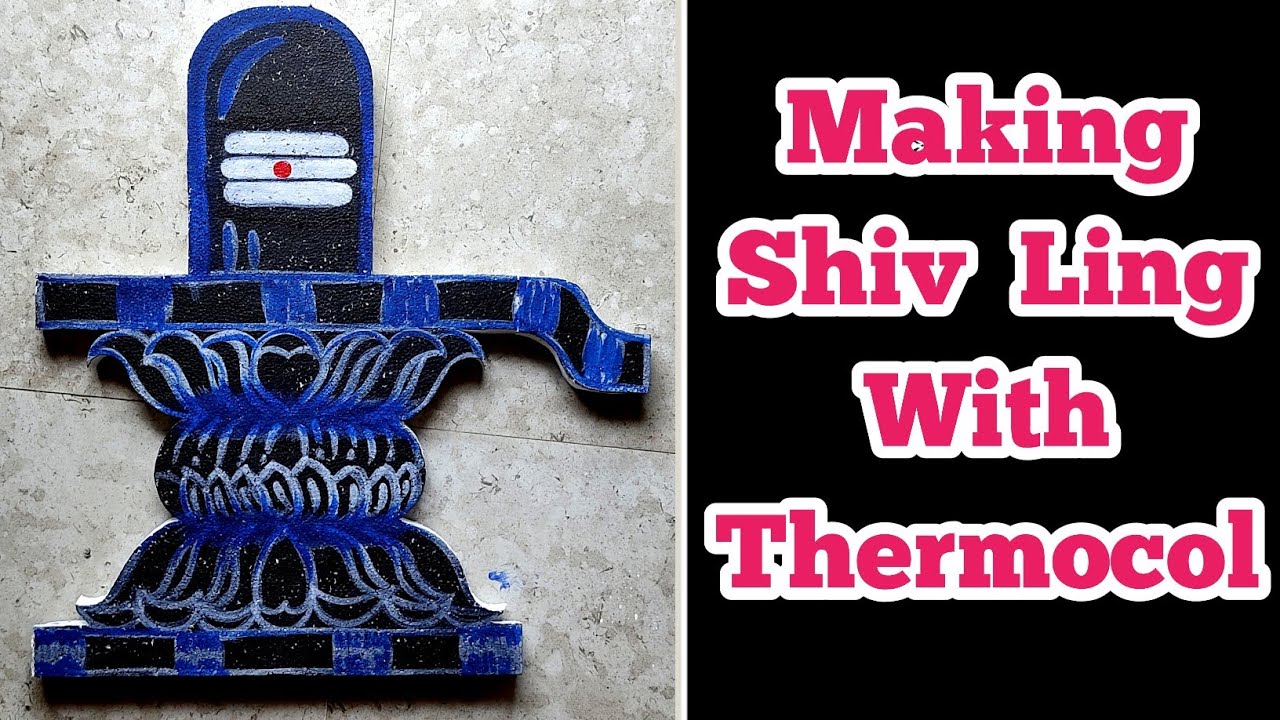 Thermocol Shivling / Thermocol Shivling Making / Thermocol Cutting ...