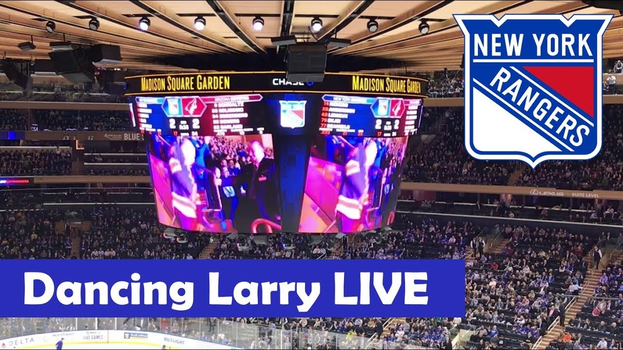 NHL | NY Rangers | Fan Dancer - Dancing Larry LIVE Madison Square ...