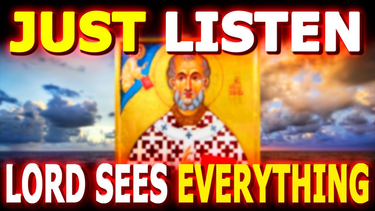 JUST LISTEN, TODAY THE LORD SEES EVERYTHING AND HELPS God Message Today ...