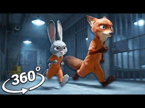 Zootopia: Judy Hopps and Nick Wilde Prison Break | 360° VR