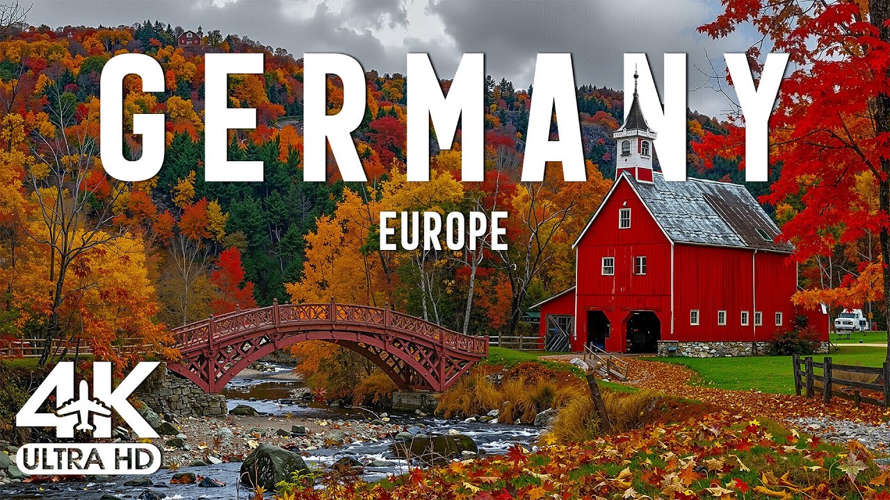 Autumn in Germany 4K UHD 🍁 Bavarian Alps, Black Forest & Romantic ...